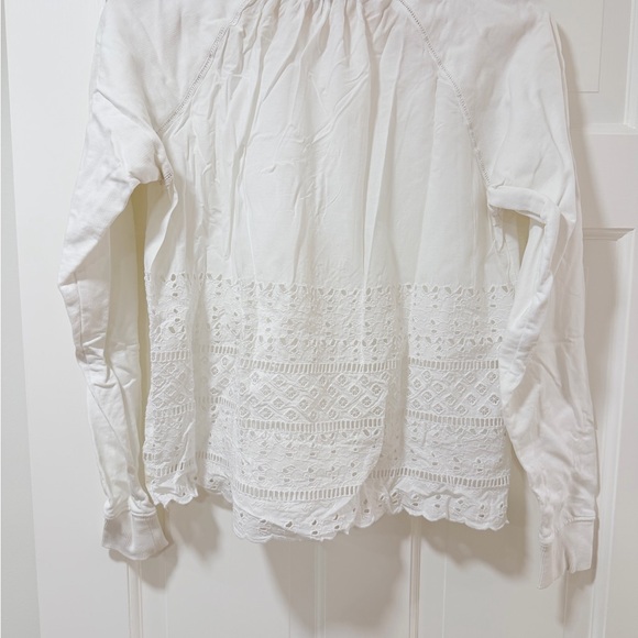 J. Crew | Tops | J Crew Elegant White Lace Back Womens Top | Poshmark